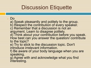 Significance of Group Discussions | PPTX