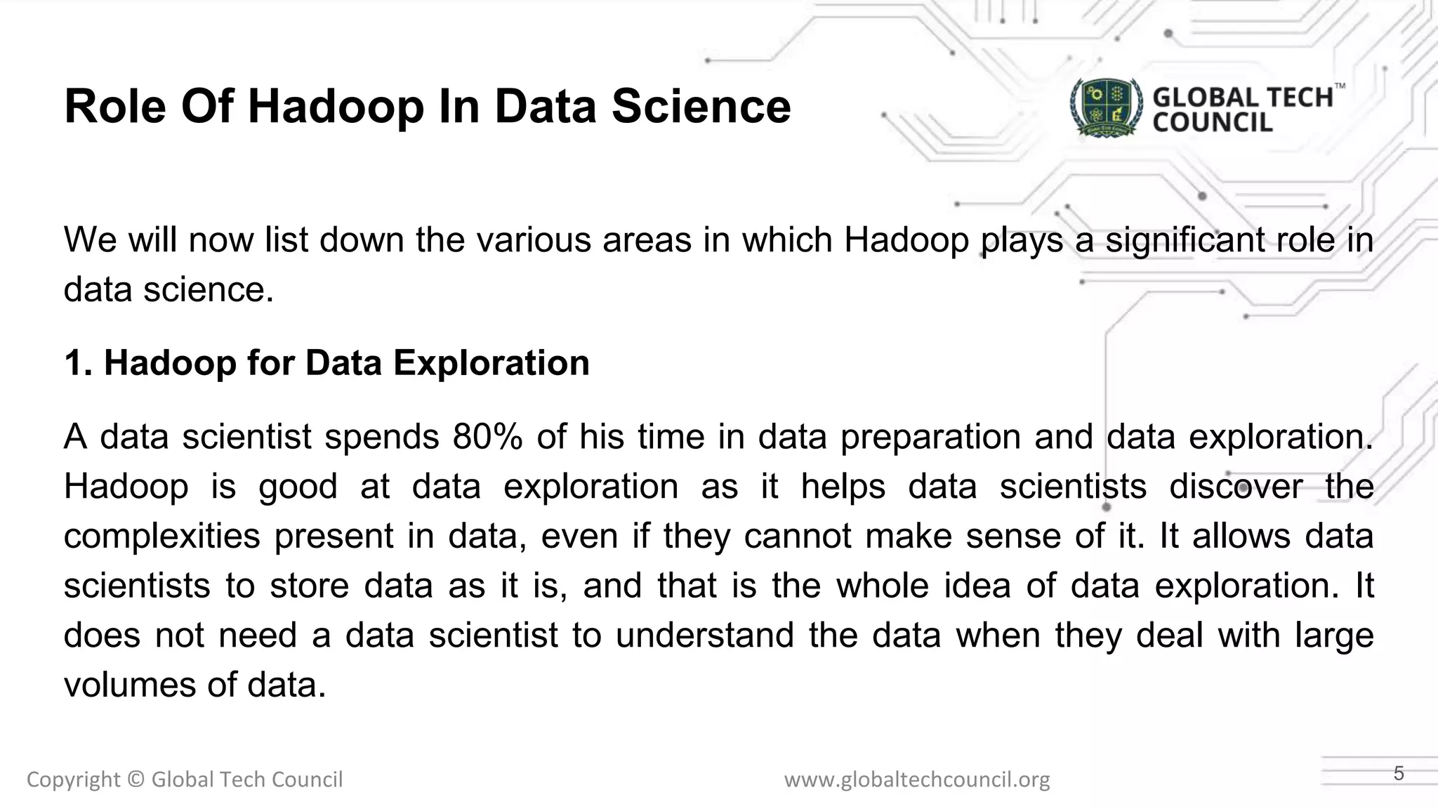 Significance Of Hadoop For Data Science | PPT