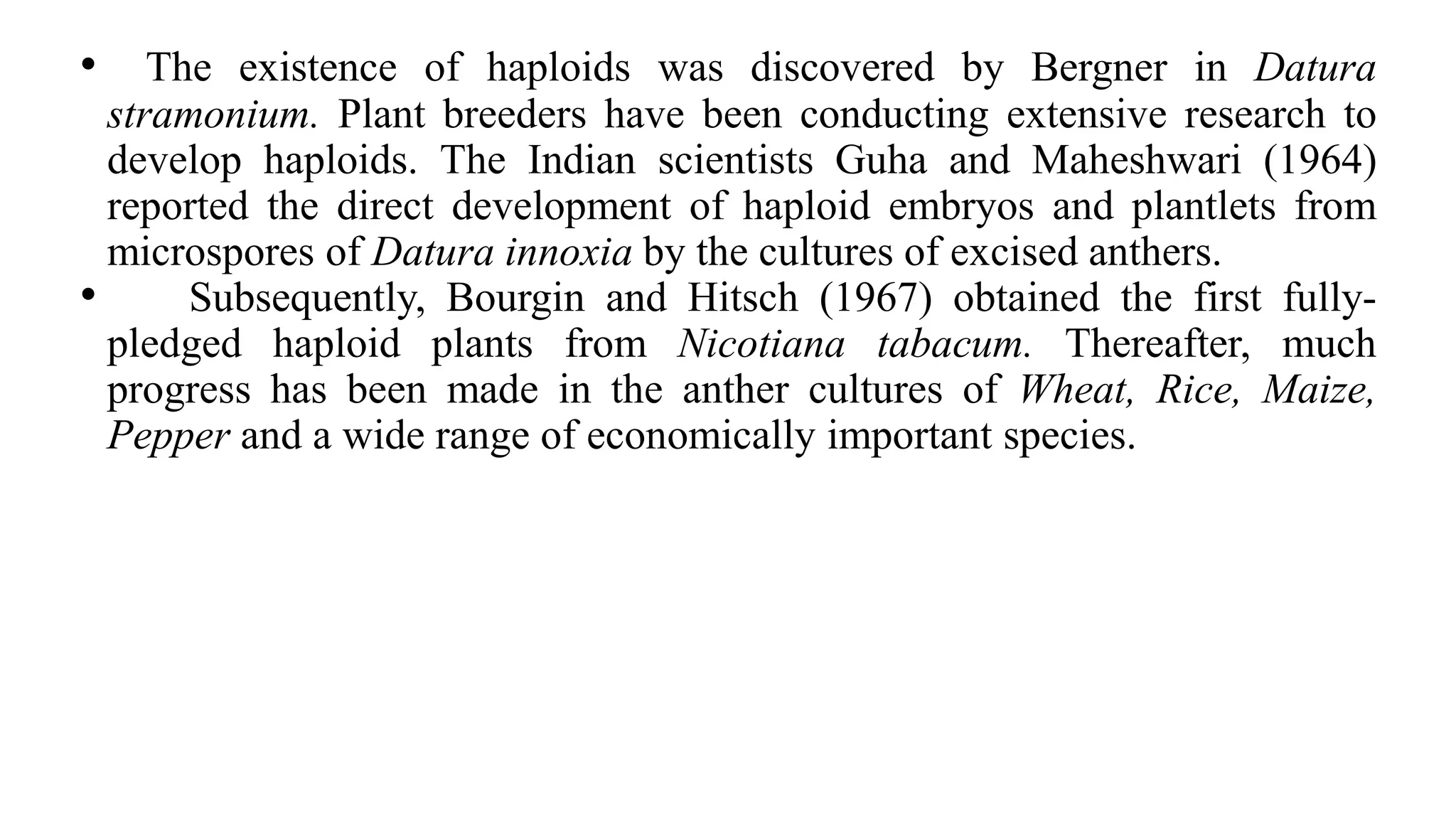 SIGNIFICANCE OF HAPLOIDS,DIPLOIDIZATION AND BULBOSUM TECHNIQUE.pptx