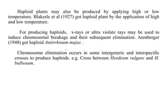 SIGNIFICANCE OF HAPLOIDS,DIPLOIDIZATION AND BULBOSUM TECHNIQUE.pptx