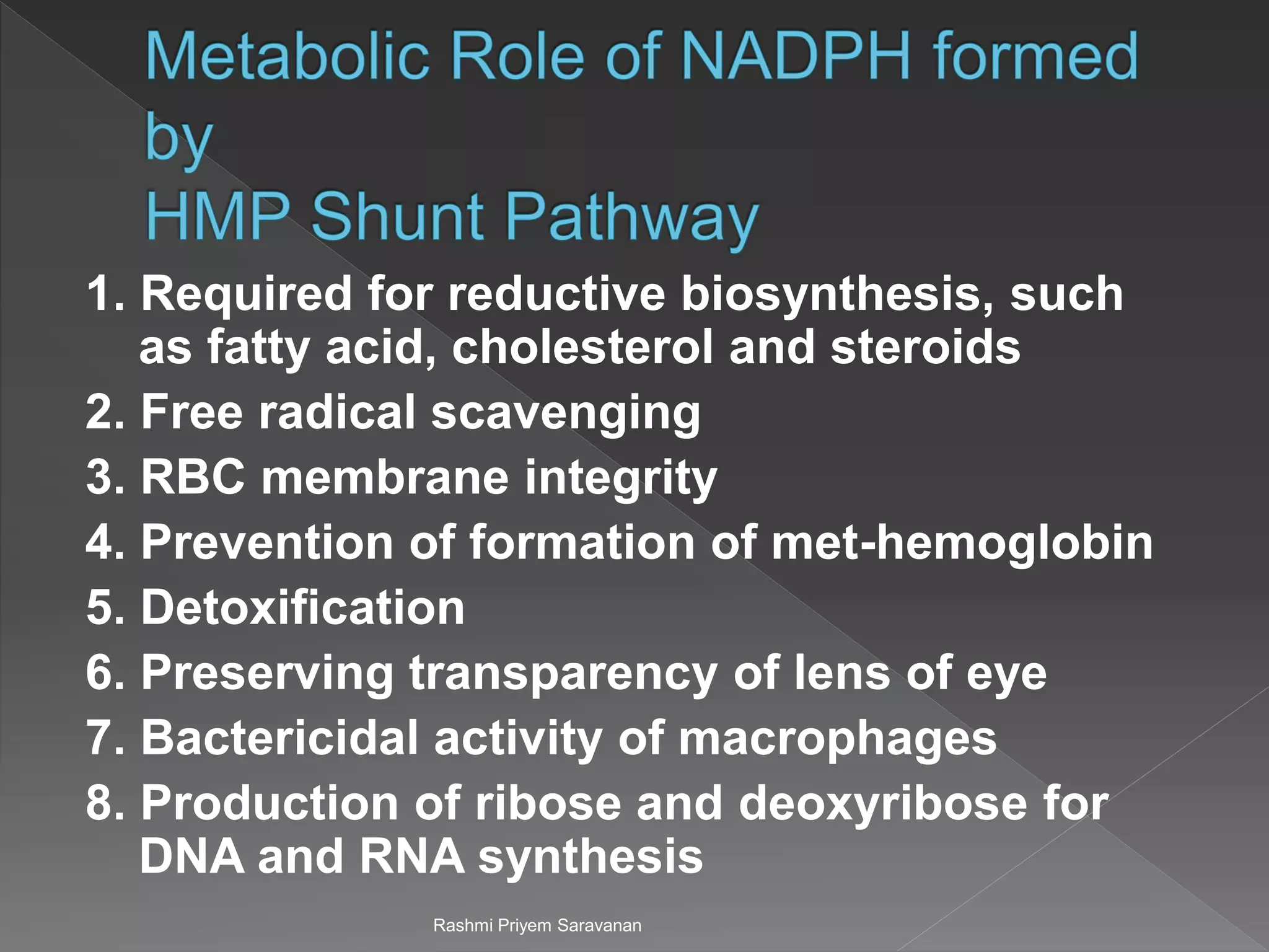 Significance of HMP Pathway | PPTX