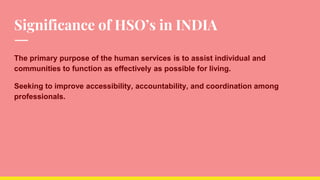 Significance of human service organisations in developing countries ...