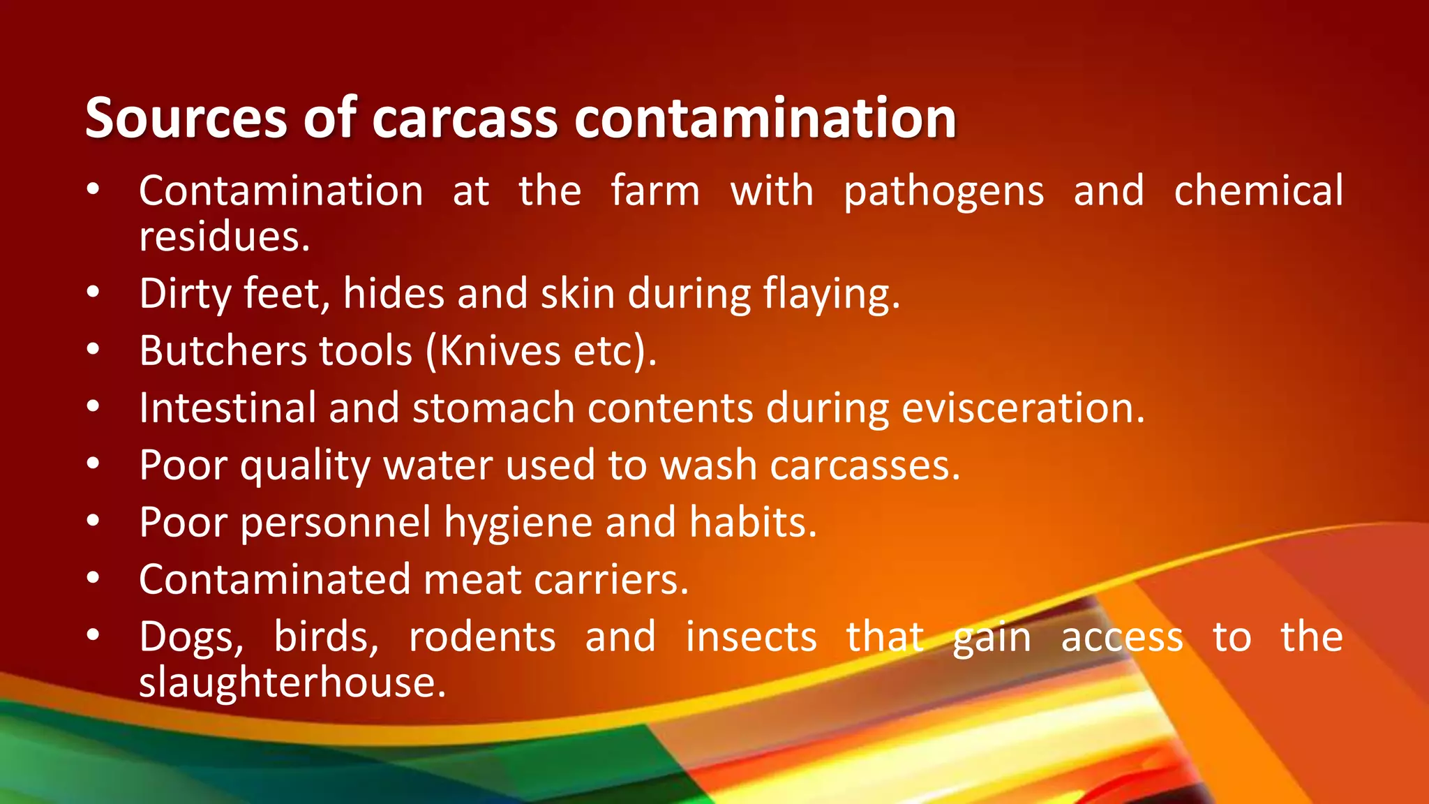 Significance of hygiene meat for public health | PPTX