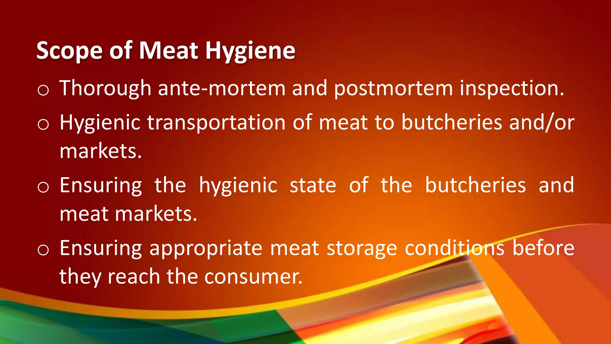 Significance of hygiene meat for public health | PPTX