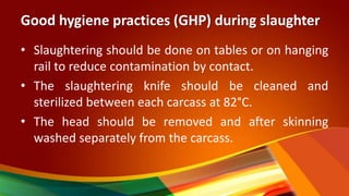 Significance of hygiene meat for public health | PPTX