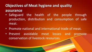 Significance of hygiene meat for public health | PPTX