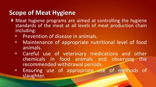 Significance of hygiene meat for public health | PPTX