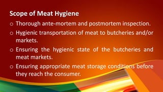Significance of hygiene meat for public health | PPTX