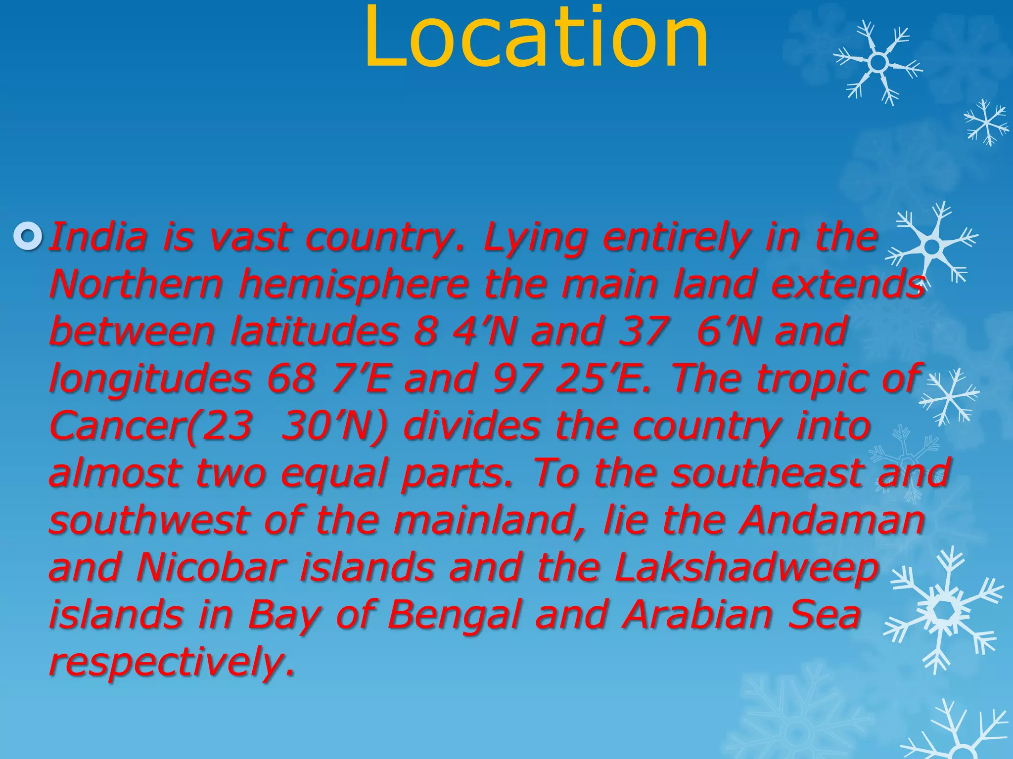 Significance of india's location | PPTX