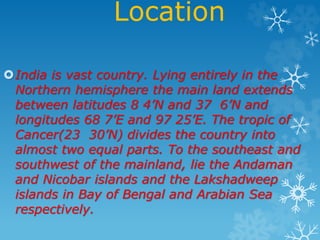 Significance of india's location | PPTX
