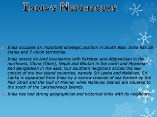 Significance of india's location | PPTX