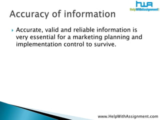 Significance of information in marketing | PPTX