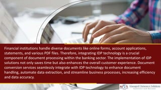 Significance of Intelligent Document Processing (IDP) for Financial ...