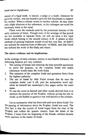 Significance of isnad_-_mustafa_azmi | PDF