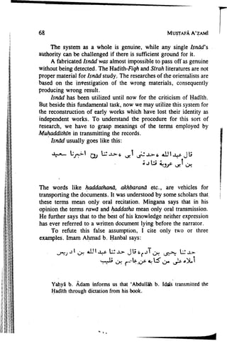 Significance of isnad_-_mustafa_azmi | PDF