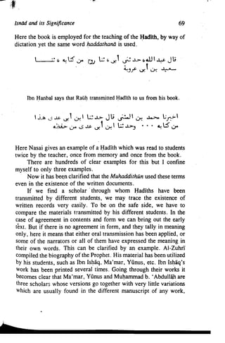 Significance of isnad_-_mustafa_azmi | PDF