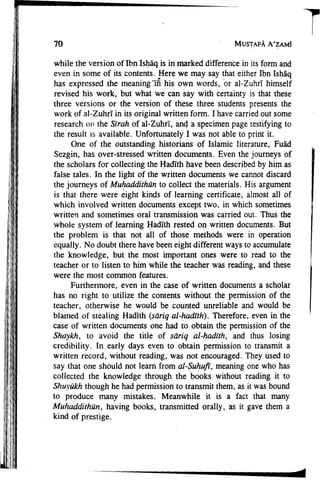 Significance of isnad_-_mustafa_azmi | PDF