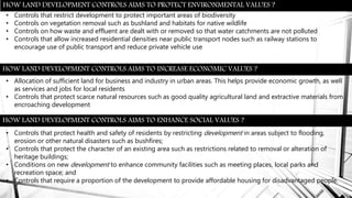 Significance of land development control | PPTX