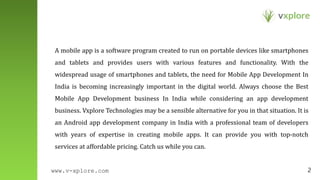 Significance Of Mobile App Development | PPT