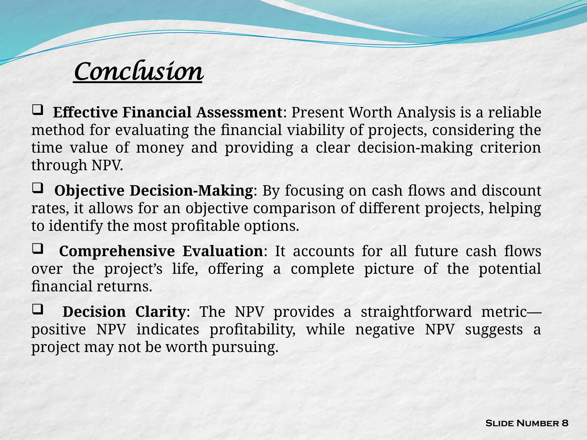 Significance Of Present Worth Analysis (Economics).pptx