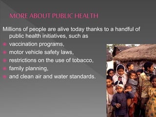 Significance of public health and hygiene | PPTX