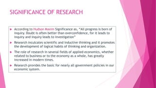 Significance of research | PPTX
