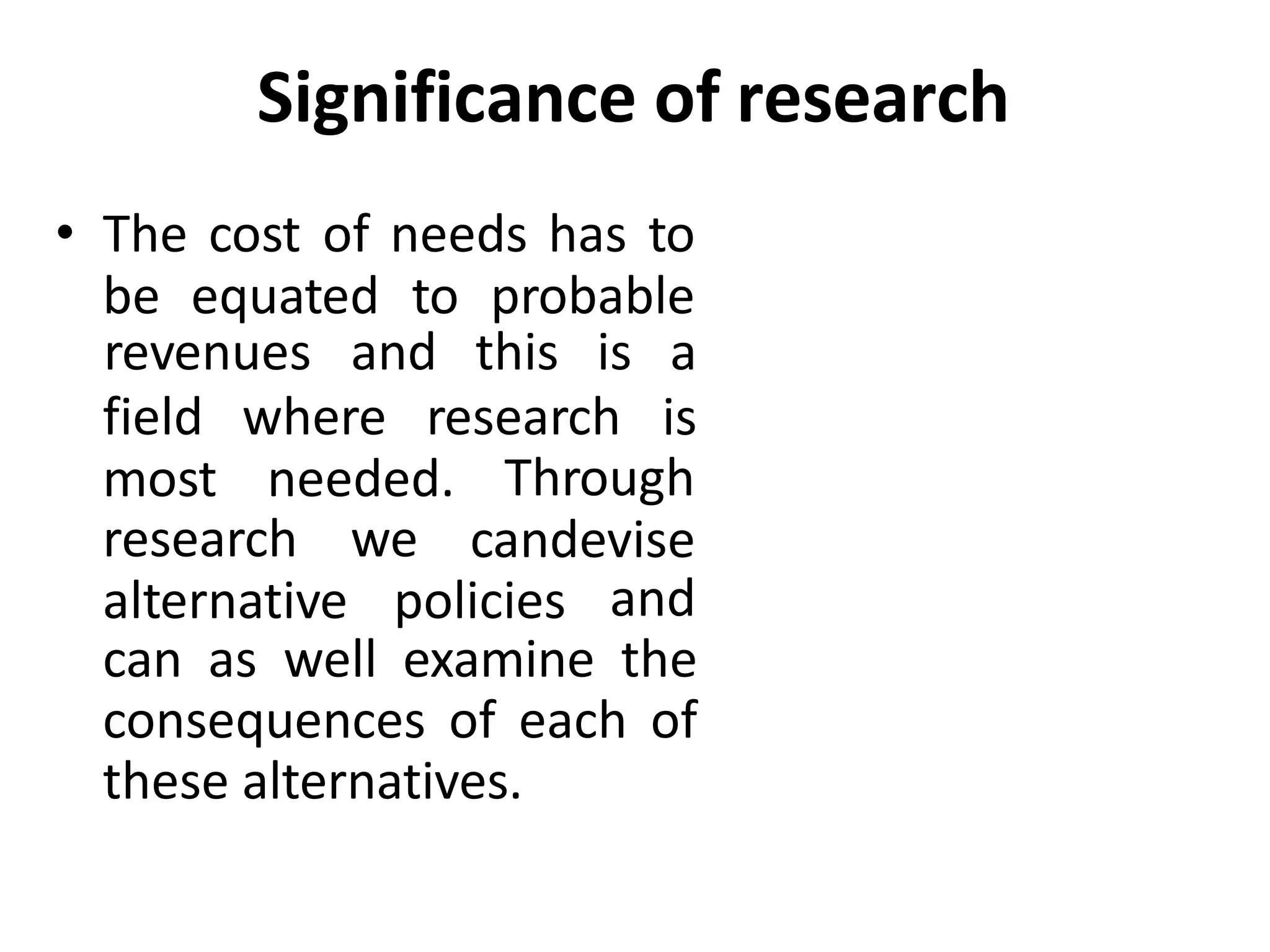 Significance of research | PPT | Free Download
