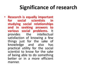 Significance of research | PPTX