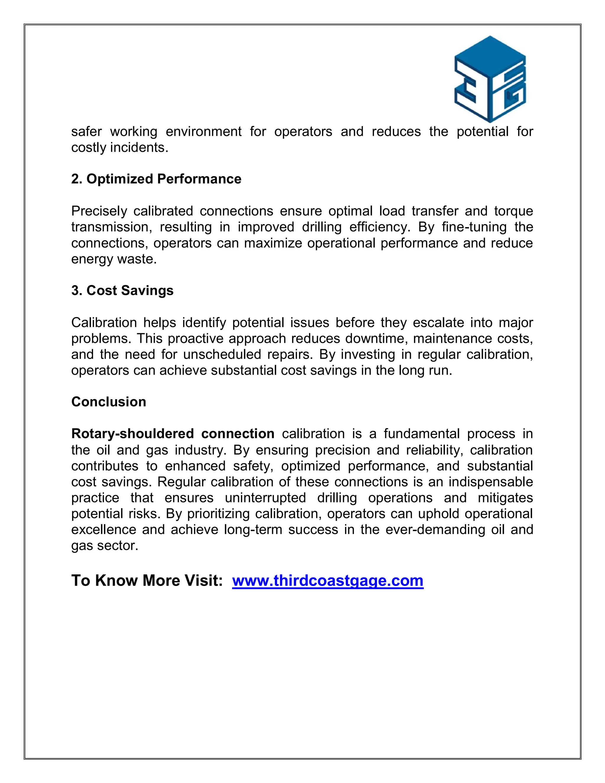Significance of Rotary Shouldered Connection Calibration | PDF