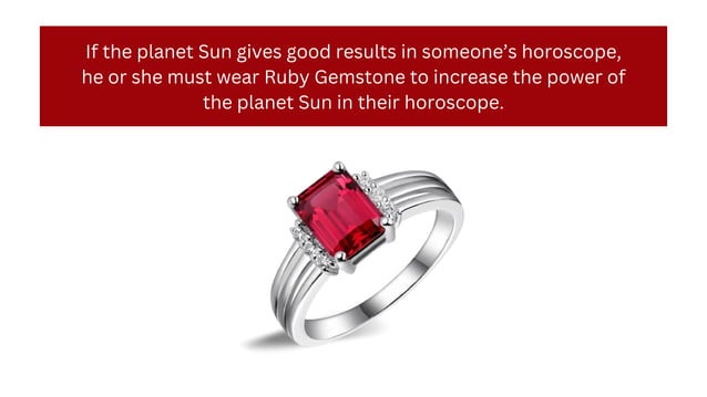 Significance of Ruby Gemstones in Astrology | PDF