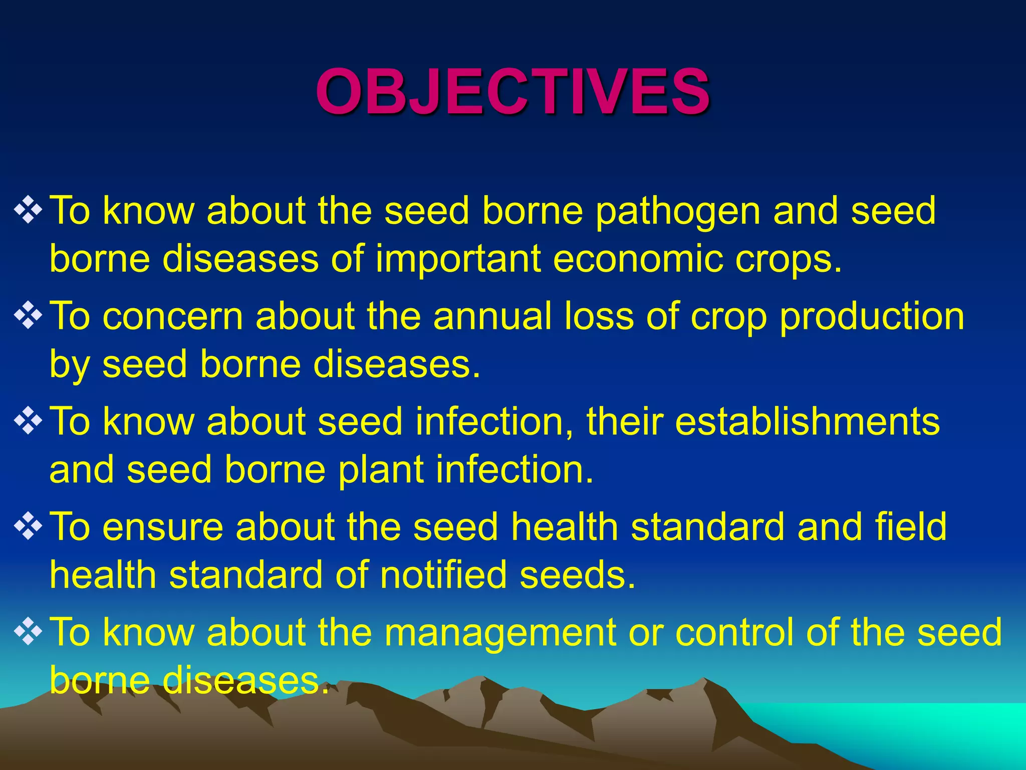 Significance of seed borne diseases on crop production in bangladesh | PDF