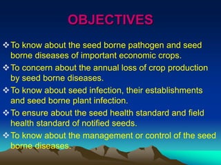 Significance of seed borne diseases on crop production in bangladesh | PDF