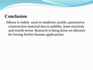 Silicon Uses In Medicine