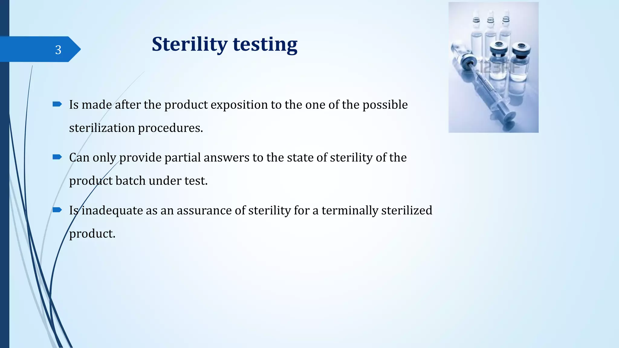Significance of sterility testing | PDF