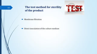 Significance of sterility testing | PDF