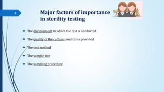Significance of sterility testing | PDF
