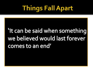 Significance of the title 'Things Fall Apart'' | PPTX