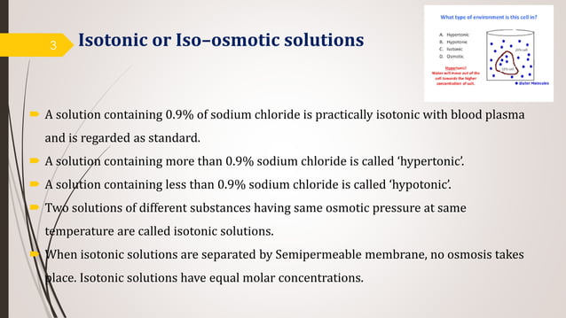 Significance of tonicity adjustment | PDF | Blood Disorders | Diseases ...