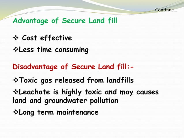 Significance of tsdf & their disposal pathways | PPTX | Indoor ...