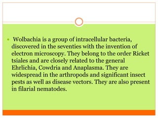 Significance of wolbachaia | PPT