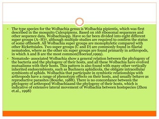 Significance of wolbachaia | PPT