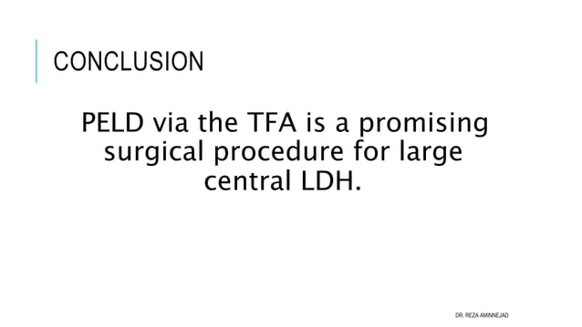 PELD-Significance and Pitfalls | PPT