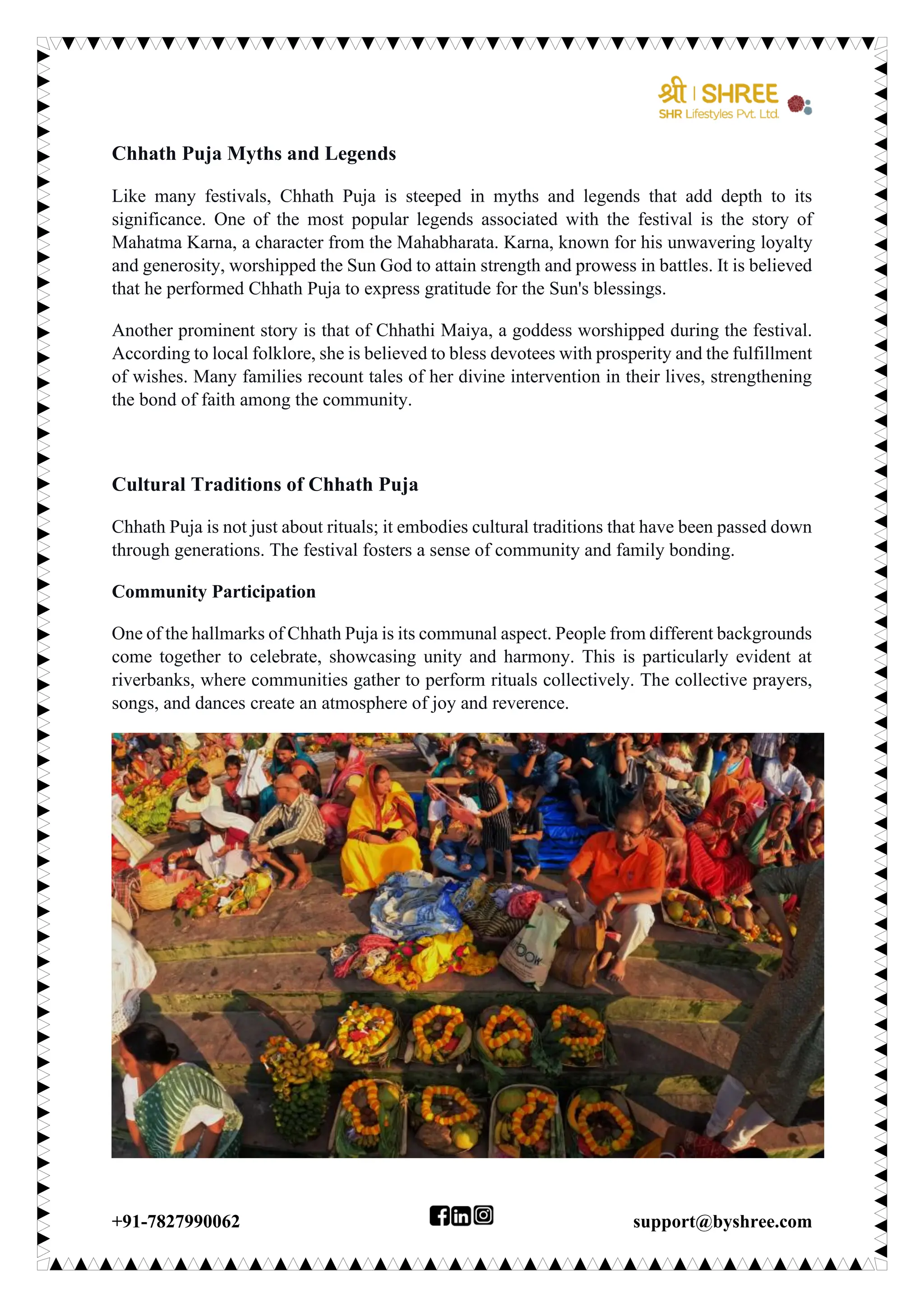 Significance, Rituals, Myths And Tradition Of Chhath Puja | PDF