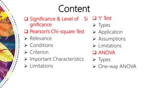 Significance Tests | PPTX