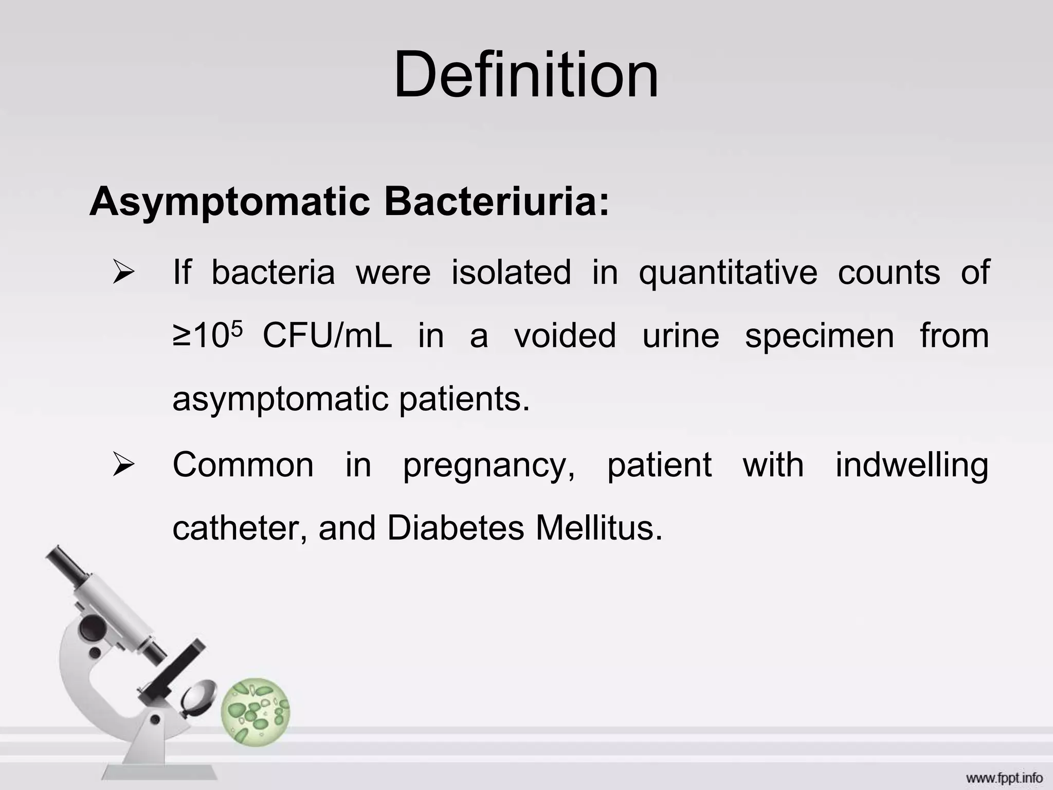 Significant bacteriuria | PPTX