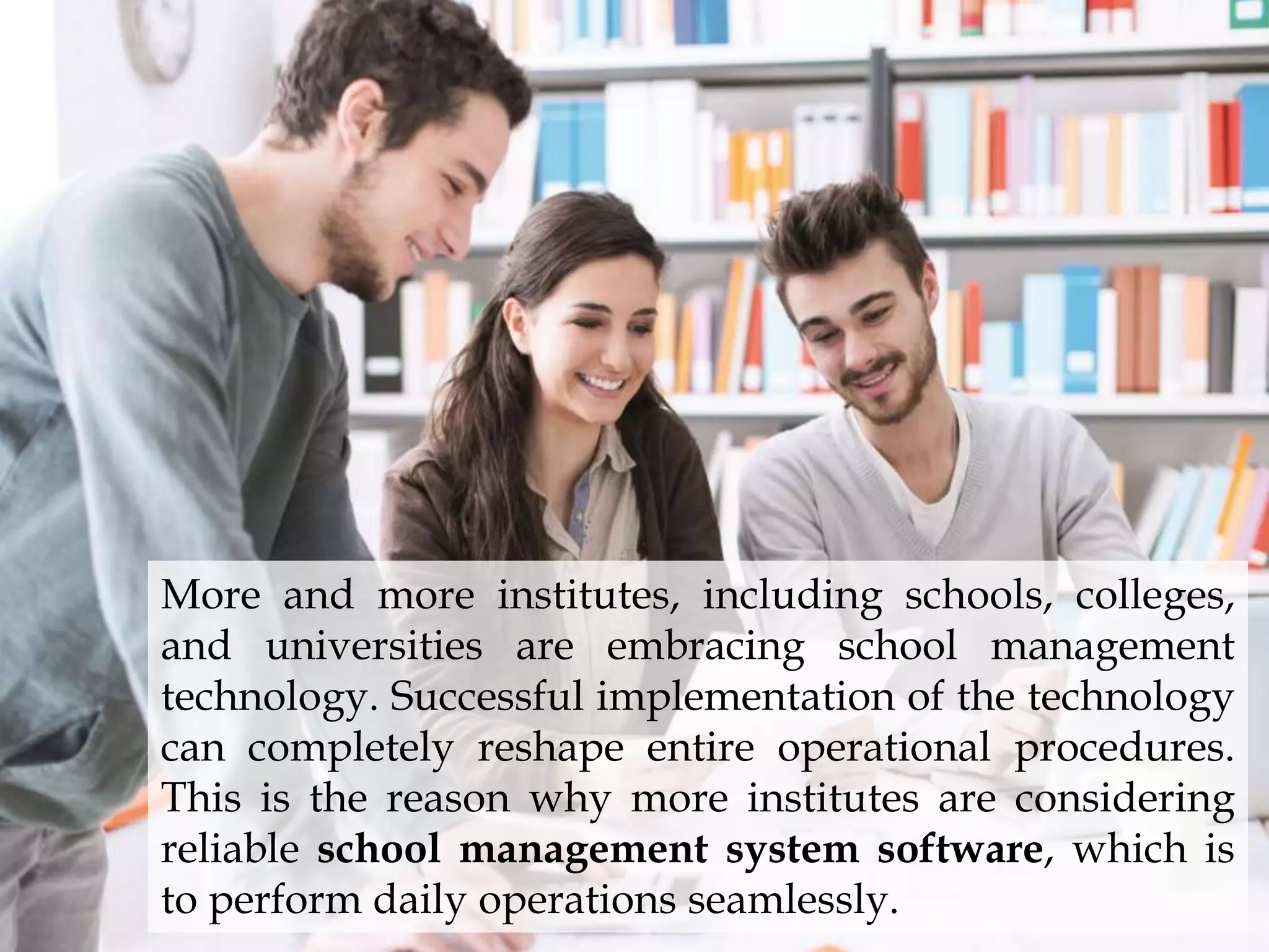 Significant Benefits of School Management System | PPT