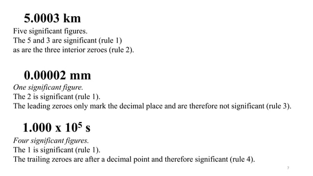 Significant figures | PPT