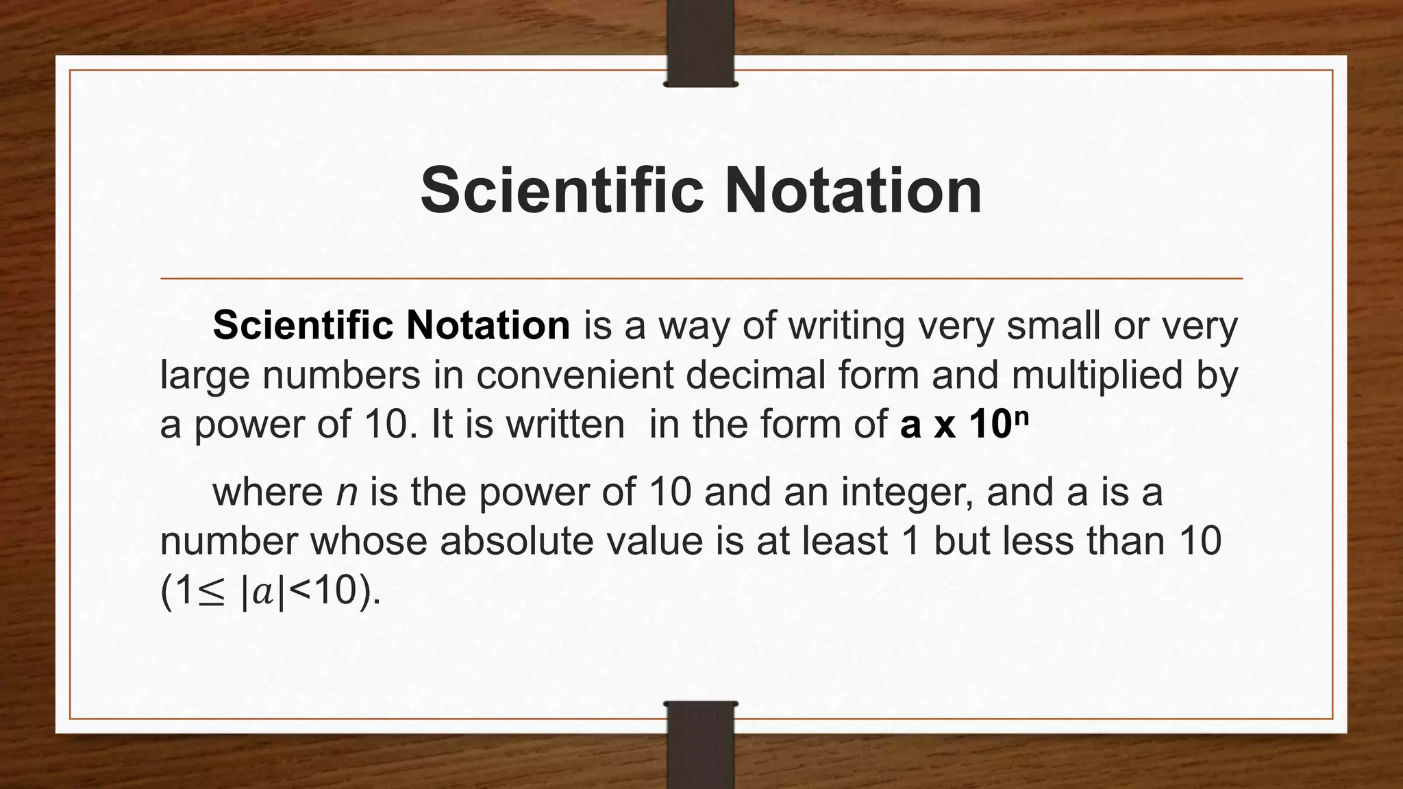 Significant figures and scientific notation | PPTX