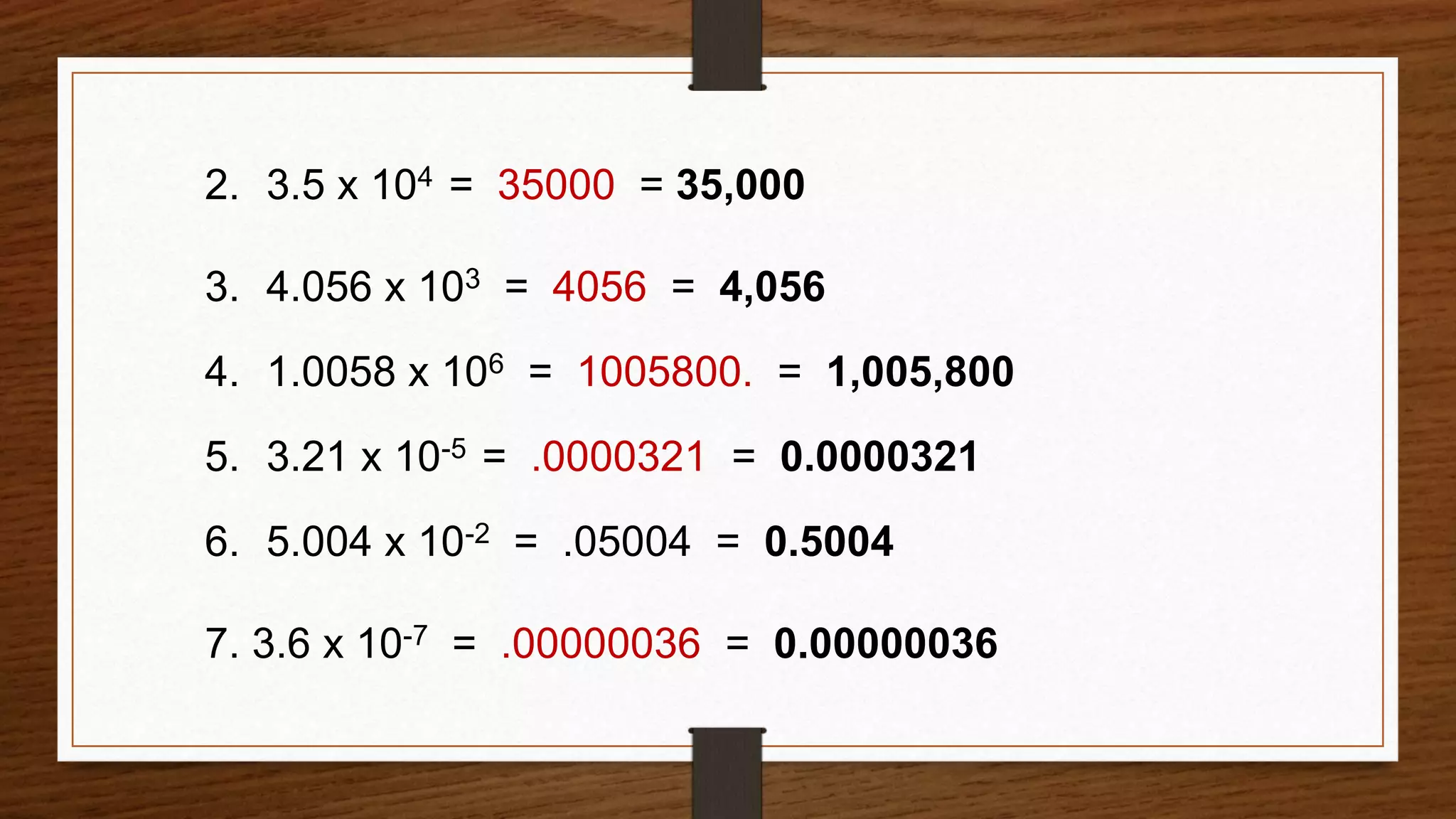 Significant figures and scientific notation | PPTX