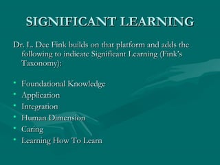 Significant Learning | PPT